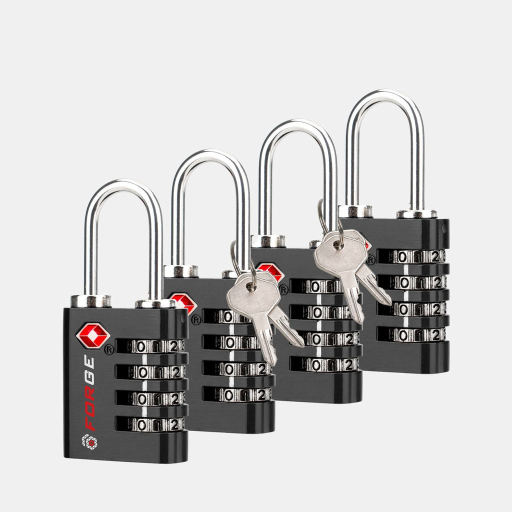 Dual-Opening TSA Approved Luggage Lock: Key or Combination Access, Hea ...
