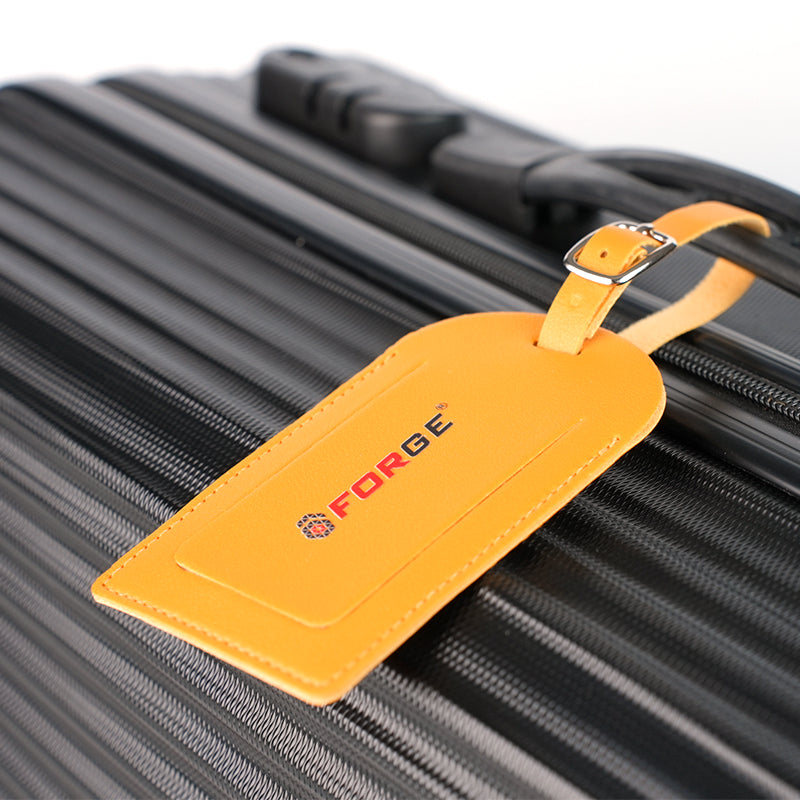 Forge Yellow Luggage Tag | Lightweight Travel ID – Forge Life LLC